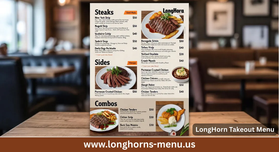 LongHorn Takeout Menu – Steaks, Sides, Combos & Prices